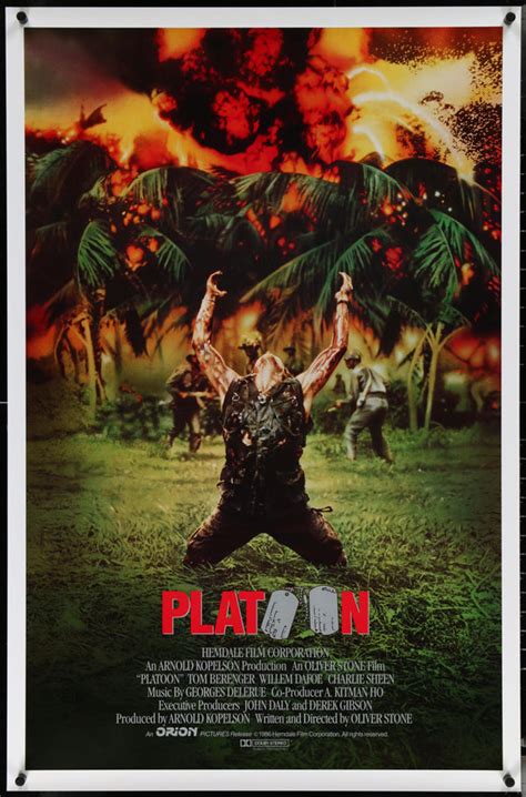 Platoon Movie Poster 1986 1 Sheet 27x41