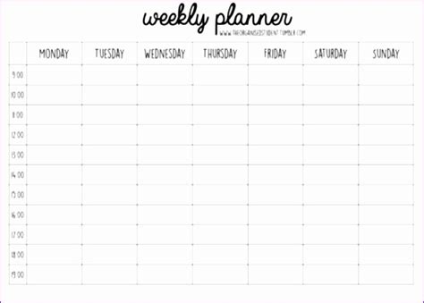 Excel Template Project Planner Yfrgs Unique 10 Weekly Planner Templates