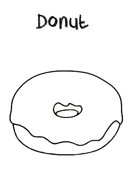 Coloriage Donut 13 Dessin Gratuit à Imprimer