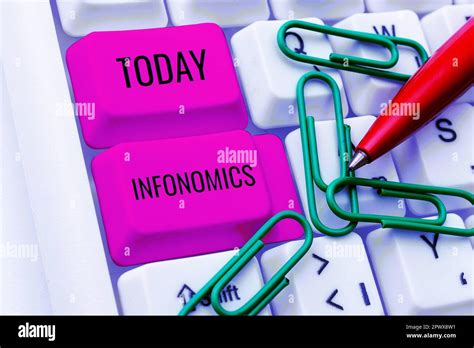 Text Showing Inspiration Infonomics Business Concept Visual Image Used