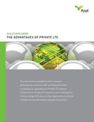 The Advantages Of Private LTE Flexibility Control And Enhanced Security Aviat Networks