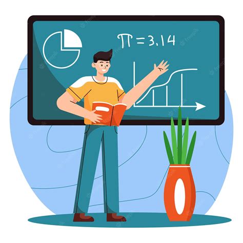 Premium Vector Reading Books In Class Illustration