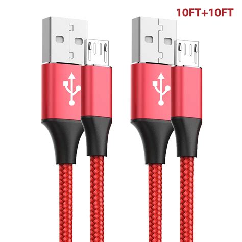 Micro Usb Cable Freedomtech Extra Long Android Charger Cable 10ft