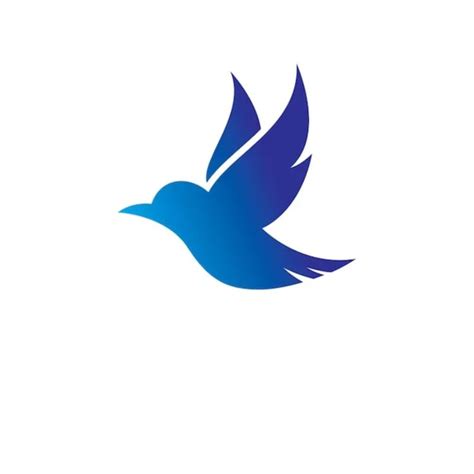 Blue Bird Vector Logo Wallpaper