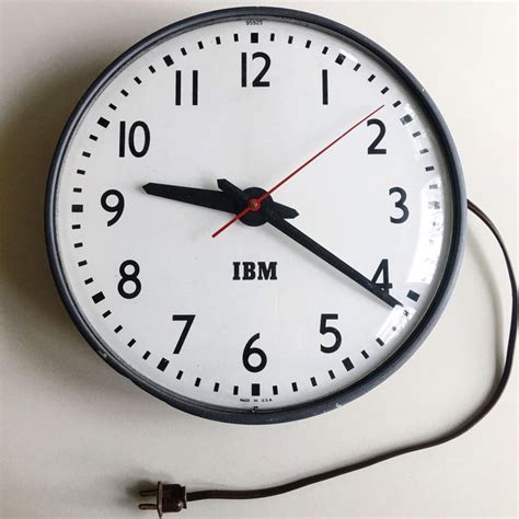 Legendary Ibm Industrial Wall Clock Classic Americana Pop Etsy