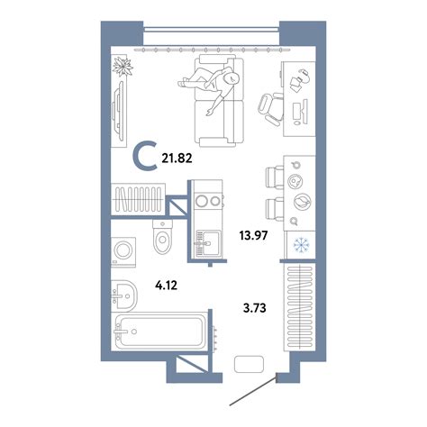 Купить Студию 21 82м² этаж №4 кв №96 в ЖК Юнион дом ГП 2 Форум в