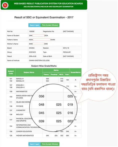 Ssc Result Marksheet 2023 With Number এসএসসি মার্কশীট