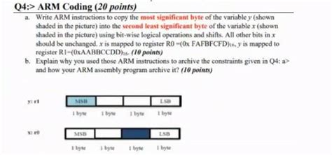 Solved Q4 Arm Coding 20 Points A Write Arm Instructions