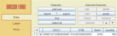 gs1 logistic label software with template and guide