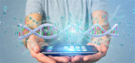 3d高清图片 人持有数据编码 Dna 与二进制文件周围 科学技术免费下载 格式 8500像素 编号64613936 千图网