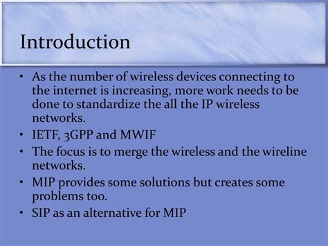 Ppt Application Layer Mobility Management Scheme For Wireless Internet Powerpoint Presentation