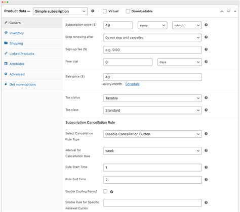 Subscriptions Cancellation Period Woocommerce Marketplace