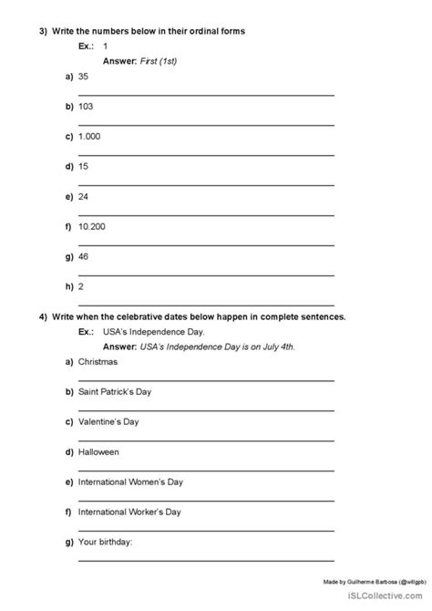 Numbers Writing Activities General English ESL Worksheets Pdf Doc