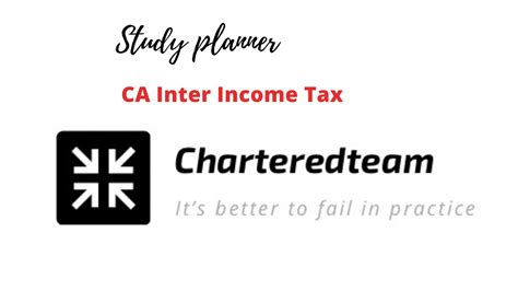 Ca Inter Income Tax Chartered Team