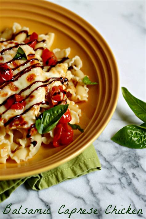 Balsamic Caprese Chicken Cooking With Books