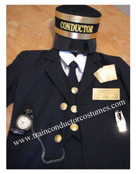 Train Conductor Costume With Pocket Watch Trainconductorcostumes