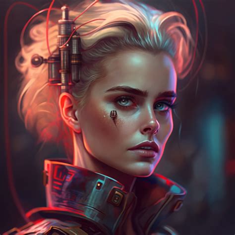 Cyberpunk Grace Kelly Nft Carl Paris Nft