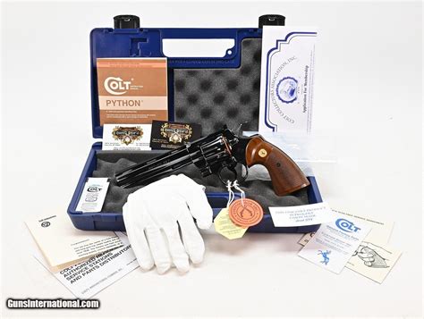 Colt Python 357 Mag 6 Inch Blue Like New Condition In Hard Case Dom