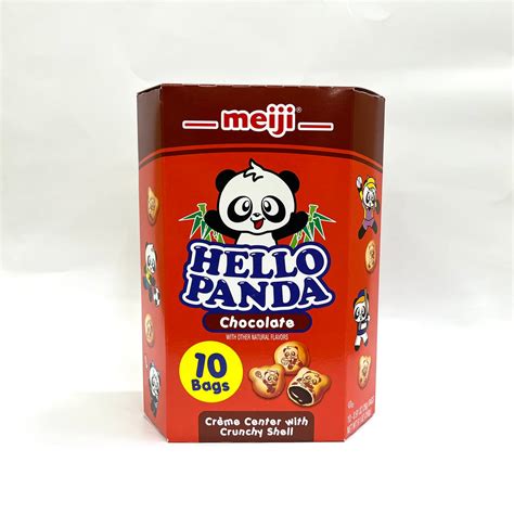 Meiji Hello Panda Snack Chocolate Flavor 메이지 헬로 판다 과자 초콜렛 맛 10bag
