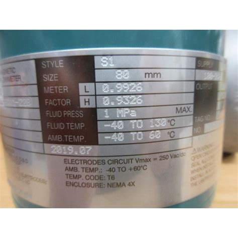 Yokogawa Axf080c D1al1l Ba11 22bff1 Admag Axf Magnetic Flowmeter New