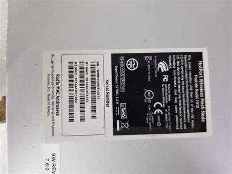 Firetide HotPort 7010 Indoor Wireless Mesh Node For Industrial At