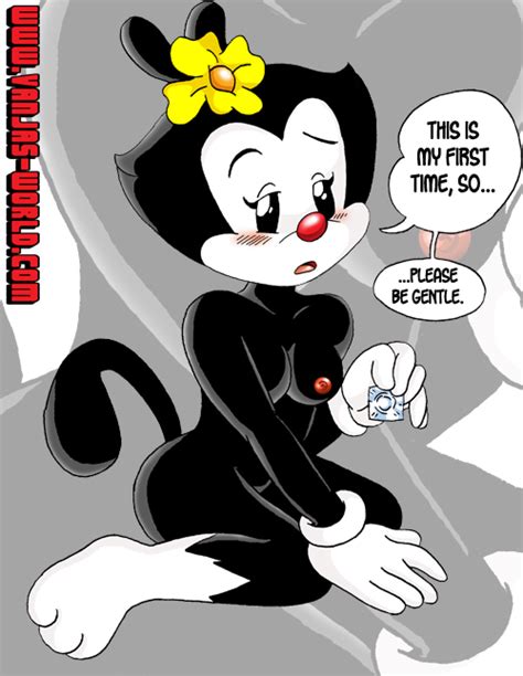 Rule 34 Animaniacs Anthro Black Fur Blush Breasts Color Condom Dot