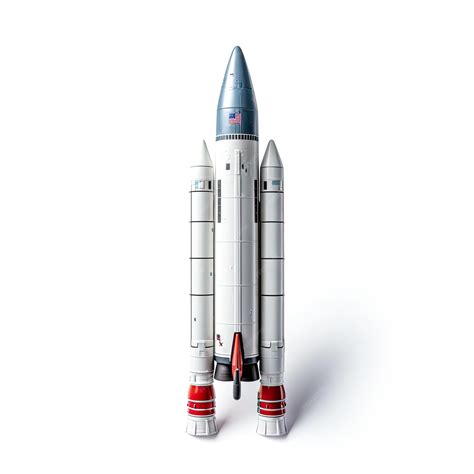 Premium Ai Image A Photo Of A Rocket Model Realistic White Background