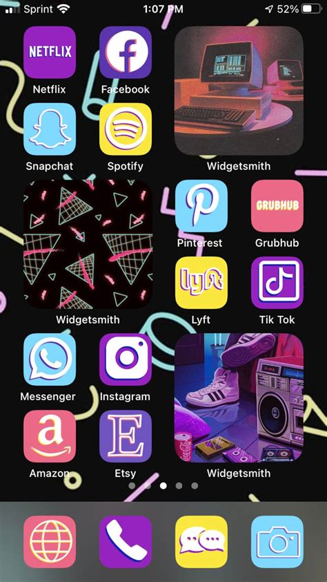 80s Aesthetic IOS 14 Icons Pack Etsy