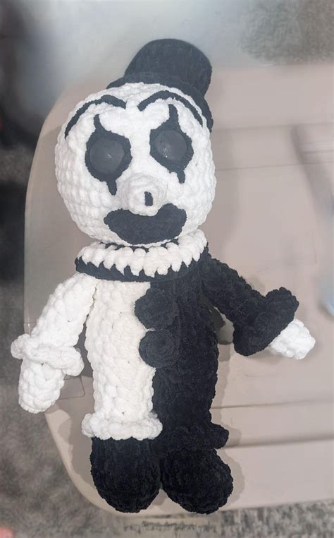 Handmade Crochet Terrifier Art Clown Inspired Plushy Etsy