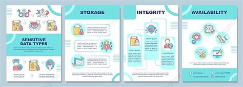 Sensitive Data Examples Mint Brochure Template Poster Template Download