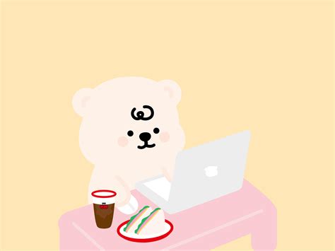 카페에 간 크앙이 배경화면 공유 앵두앤유 소식