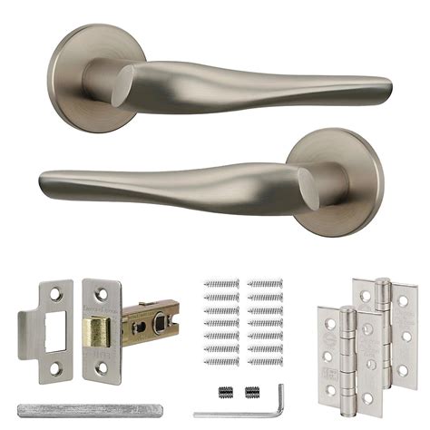 Decoranddecor Nickel Door Handles Internal Door Handles For Doors