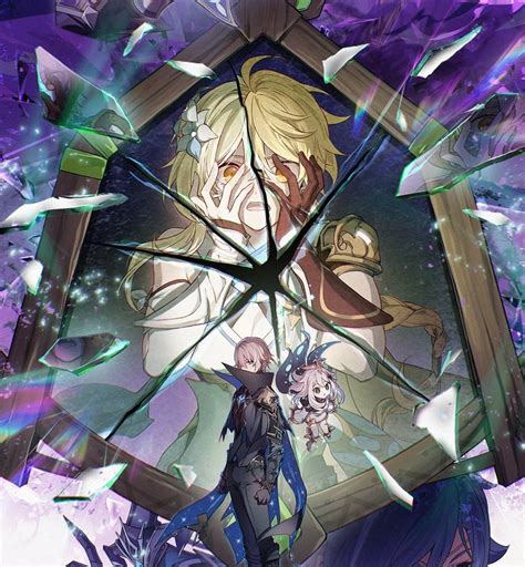 Lumine Aether Paimon Kaeya Dainsleif And 1 More Genshin Impact