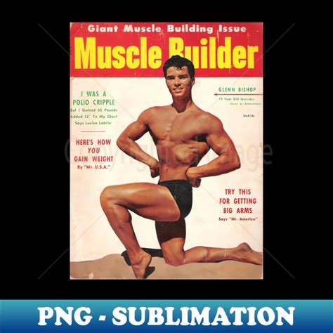 Muscle Builder Vintage Physique Muscle Male Model Magazine Inspire