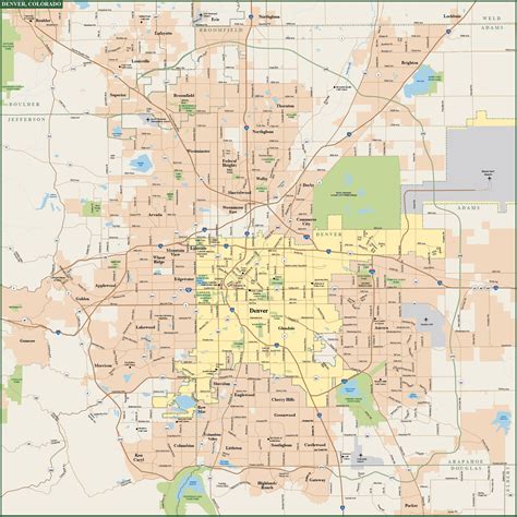 Denver City Zip Code Map At Heather Gonzales Blog
