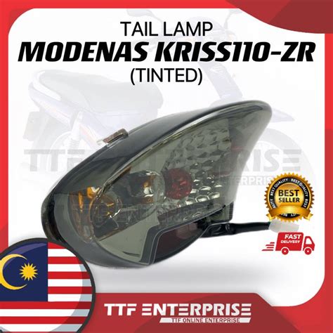 MODENAS KRISS110 ZR TAIL LAMP TINTED KRISS 110 ZR LAMPU BELAKANG