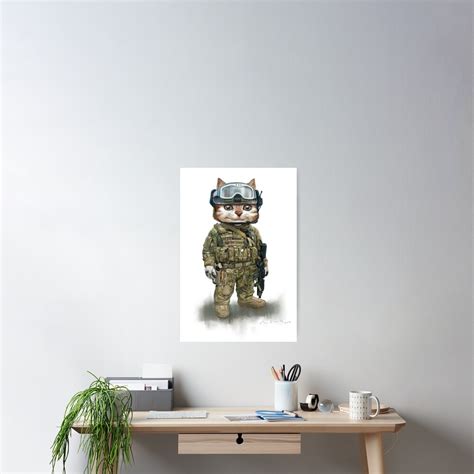 Cat The Spec Ops Poster For Sale By Artbymeng Redbubble