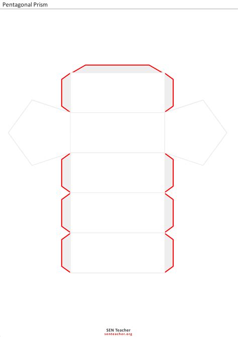 3d Shapes Pentagonal Prism Inrikobags