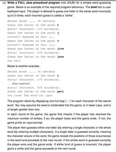 Solved Your Program Must Use At Least One