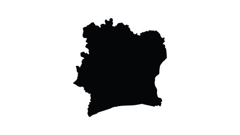 Animation Forms The Ivory Coast Map Icon 36073569 Stock Video At Vecteezy