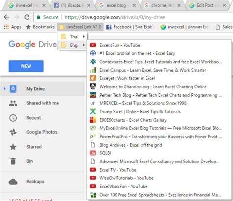 แจกฟร รวม Bookmark Link เวบ Excel เจงๆ ทงไทยและเทศ Thep Excel