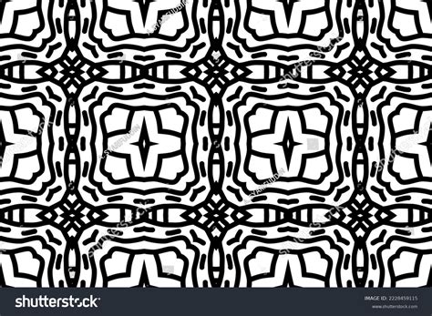 Simple Background Black White Seamless Pattern Stock Vector Royalty