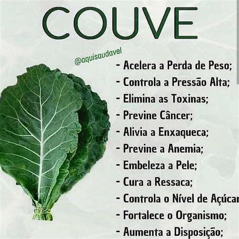 Benefícios do couve Atençã Refeições fitness Beneficios da
