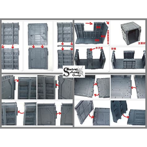 Mô Hình Sa Bàn Cg Domain Base Gundam Hangar Set 3 Bộ Ijk