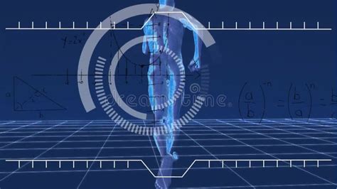 animation of scanner over cross section of male body running on blue