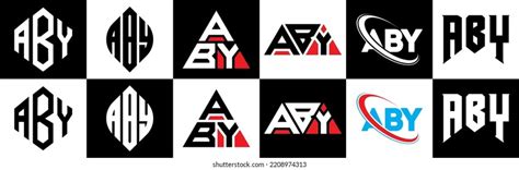 Aby Letter Logo Design Six Style Stock Vector Royalty Free 2208974313