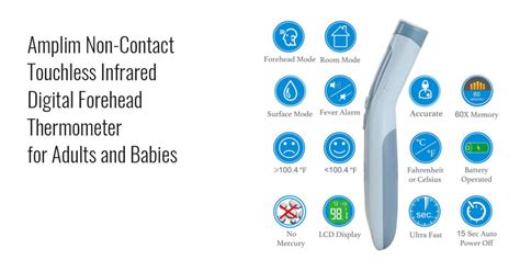 Amplim Non Contact Touchless Infrared Digital Forehead Thermometer Review Stay Well
