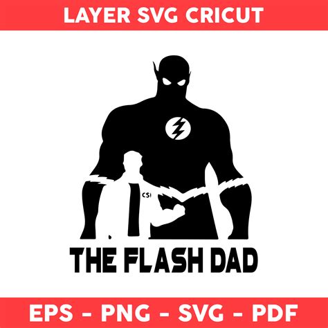 The Flash Dad Svg The Flash Svg Avenger Svg Superhero Svg Inspire
