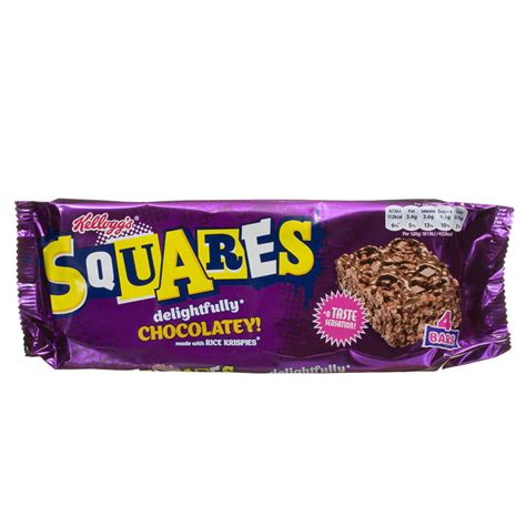 Bandm Kelloggs Squares Chocolatey 4 X 26g Bars 297505 Bandm