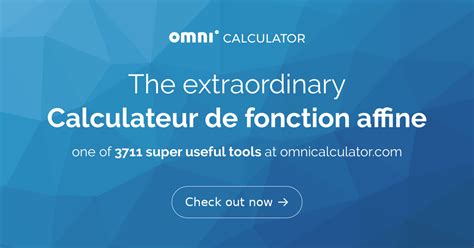 Calculateur De Fonction Affine